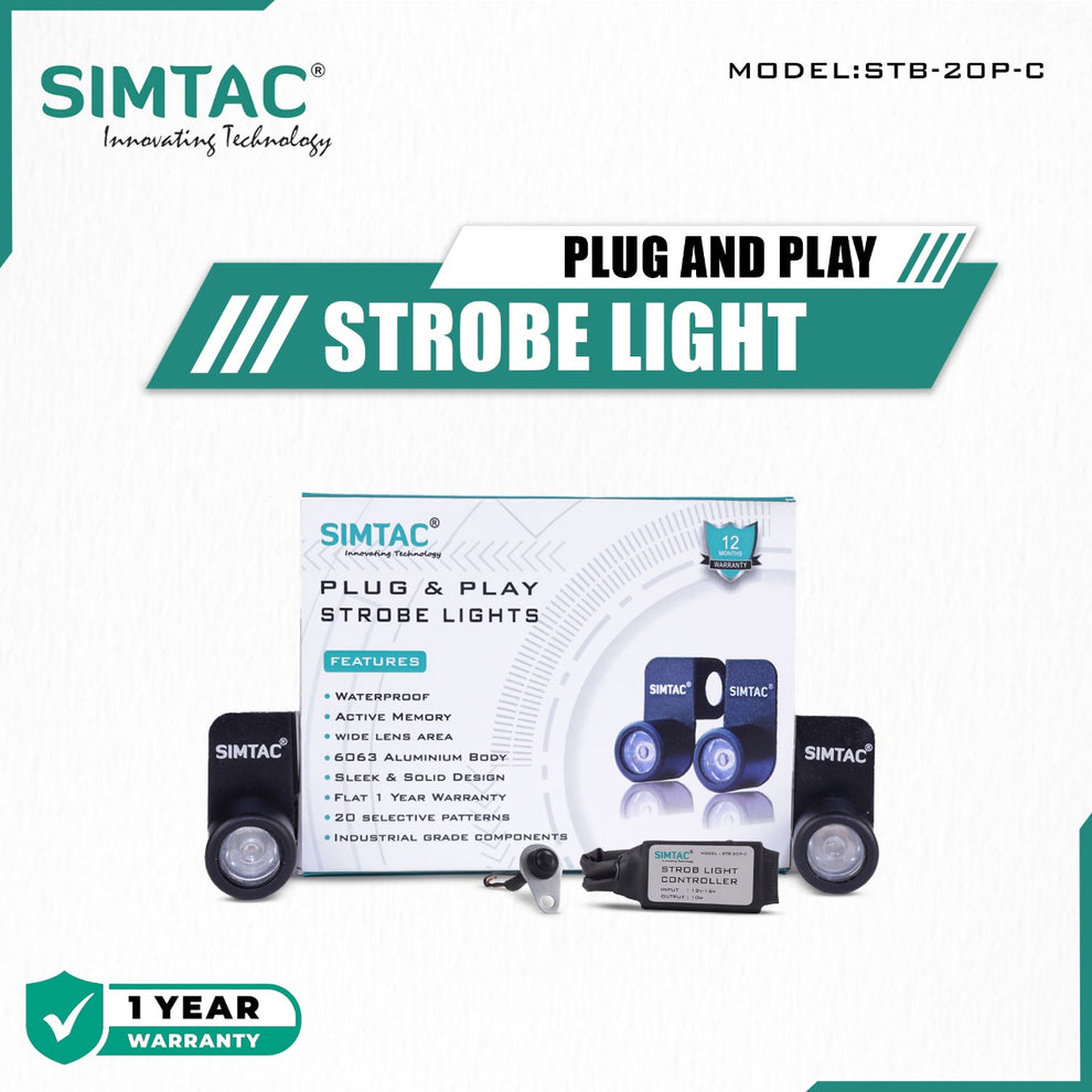 SIMTAC STROBE LIGHTS KIT | FOR BIKES | STB – TECHNO KHAN STORE
